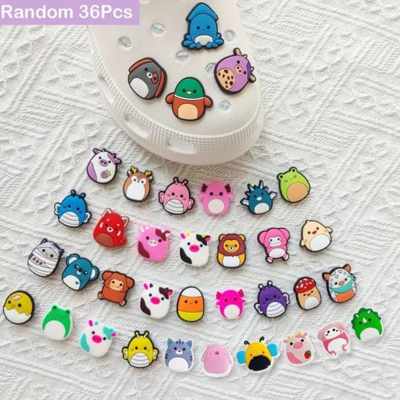 Source Unknown | Shoes | New 36 Pc Shoe Charms Cute Animals For Crocs ...